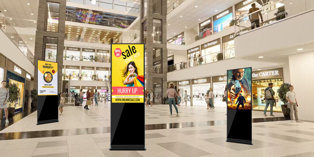 Indoor LCD Signage Standee - LCD Video Wall Display Online