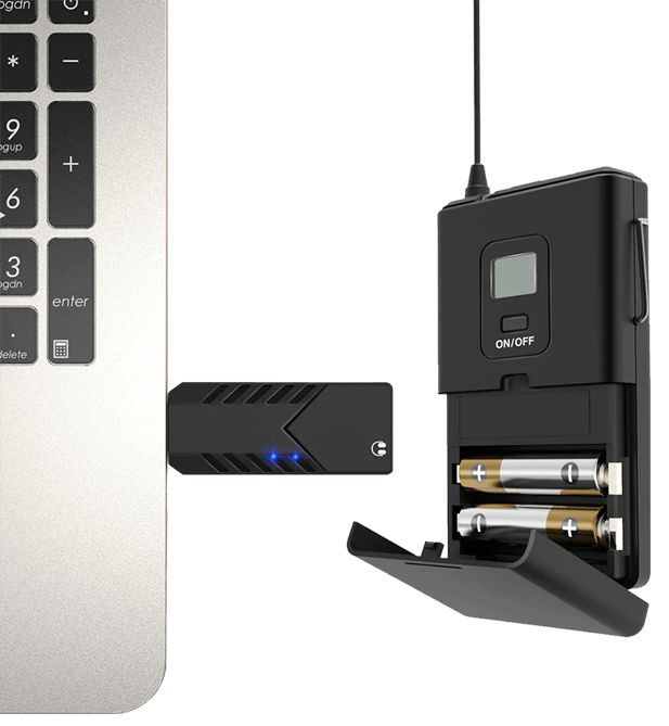 M7000 - Wireless Lavalier Lapel Microphone with Headset